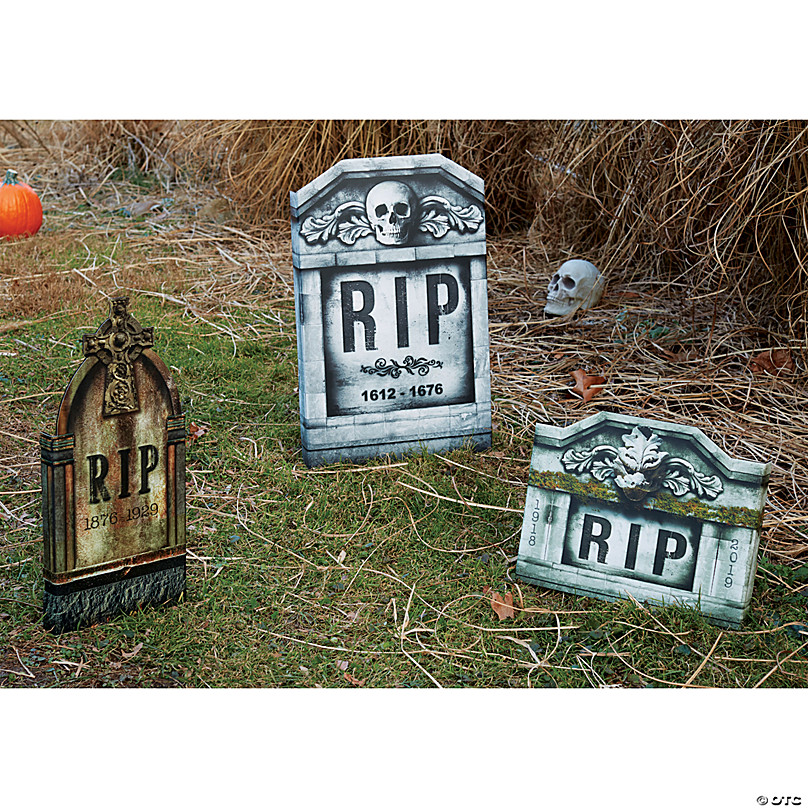 Photo-Realistic Tombstone Set - 3 Pc.