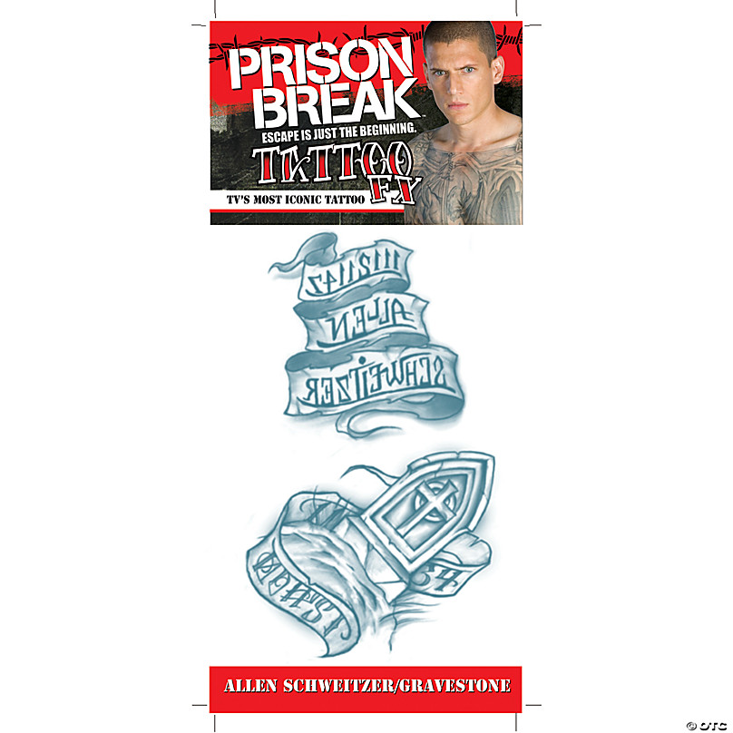Prisn Break Allen Schweitzr-Gravstn Tattoo - Discontinued
