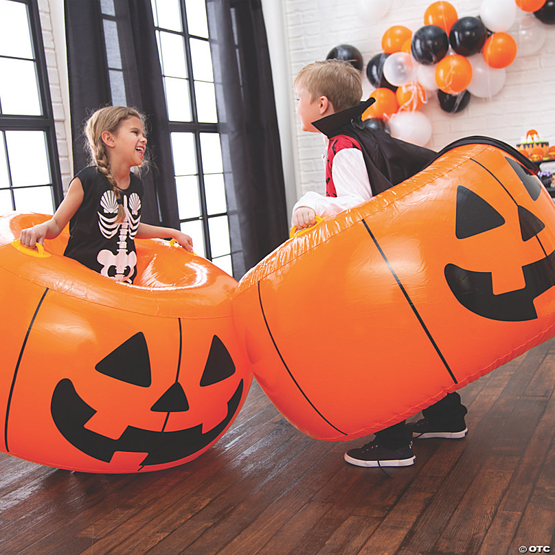 Pumpkin Inflatable Body Bopper Set | Halloween Express