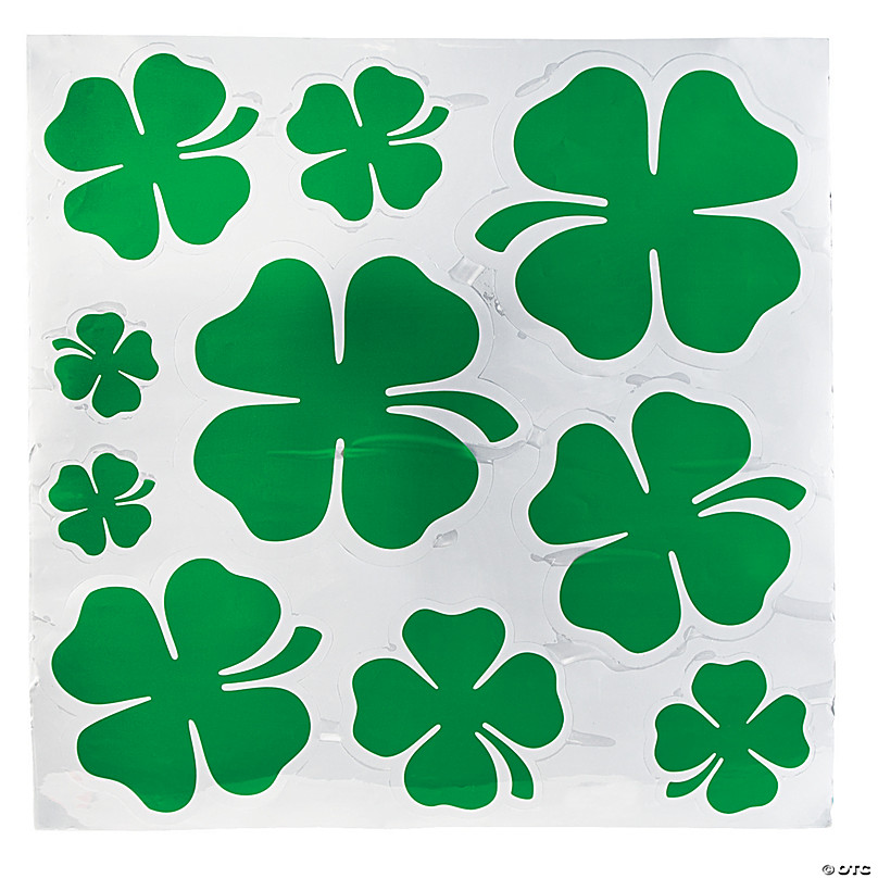 Shamrock Floor Decals - 10 Pc. | Halloween Express