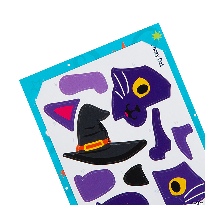 Sticker by Number Halloween Cards - 24 Pc. | Halloween Express