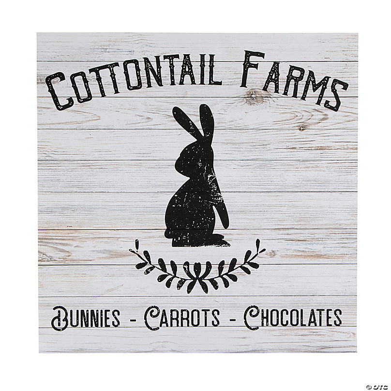 Vintage Easter Bunny Farm Sign | Halloween Express
