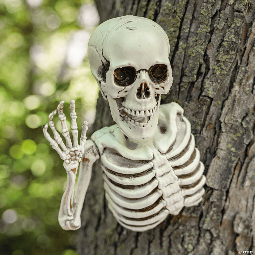 10 3/4" Hanging Waving Outdoor Skeleton Creeper Halloween Decoration ...