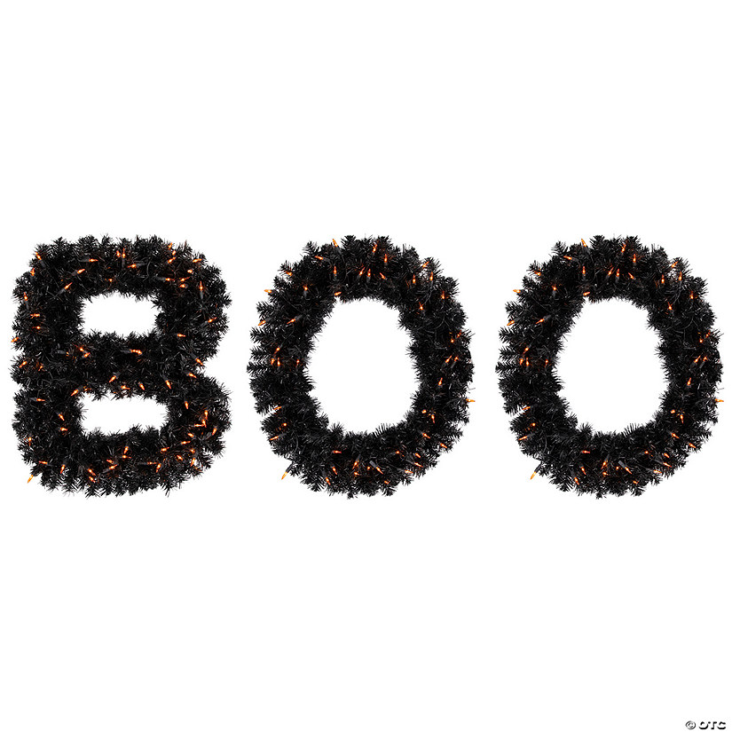 18" Lighted Letter Boo Sign Outdoor Halloween Decoration | Halloween ...