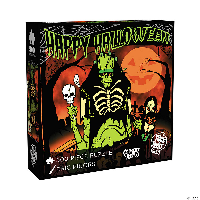 18" x 24" Toxictoons™ Happy Halloween Jigsaw Puzzle - 500 Pc ...