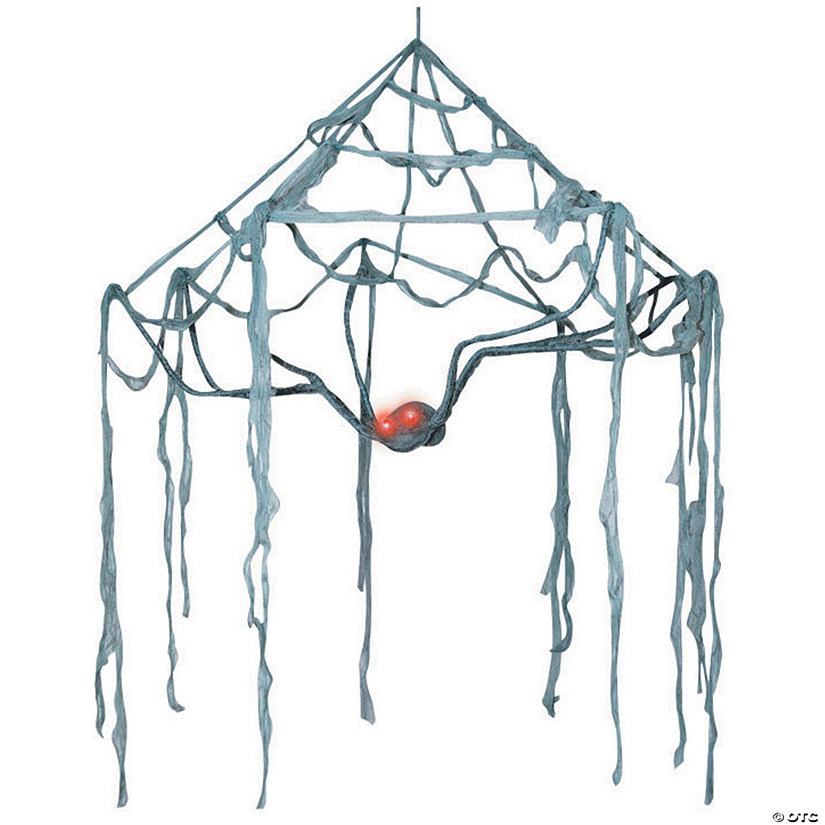 54" Spider Canopy Web with Light-Up Eyes Halloween Decoration