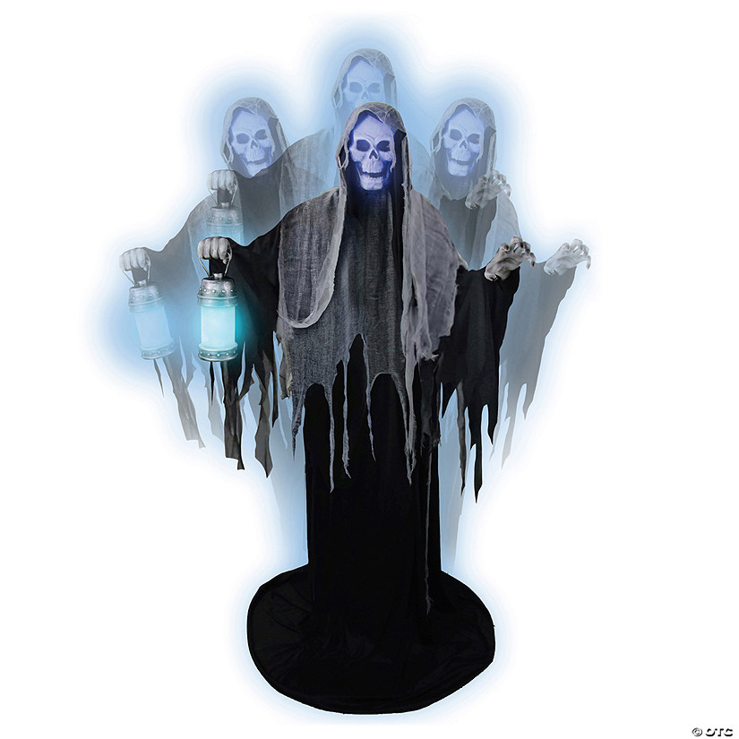 69" Animated Rising Ghost Reaper Halloween Decoration | Halloween Express