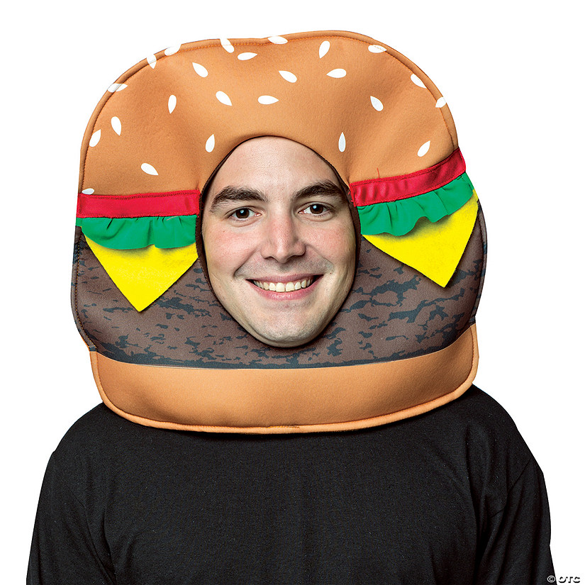 Adult Cheeseburger Mask | Halloween Express