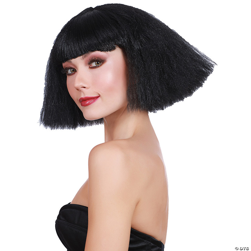 Adult Crimped Wedge Bob Wig | Halloween Express