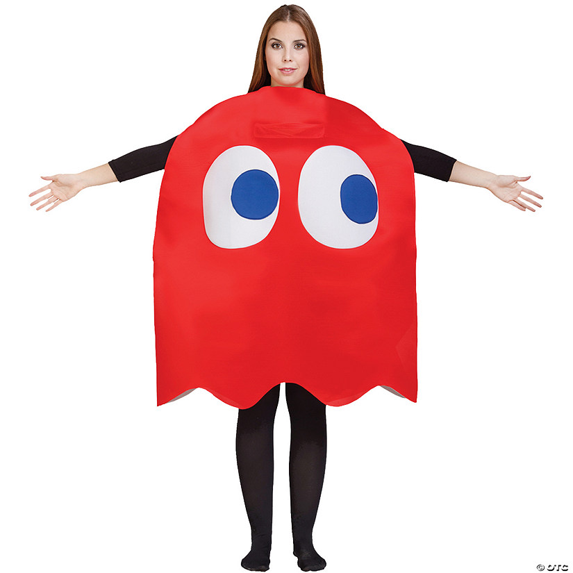 Adult Pac-Man Blinky Ghost Costume Red - Discontinued