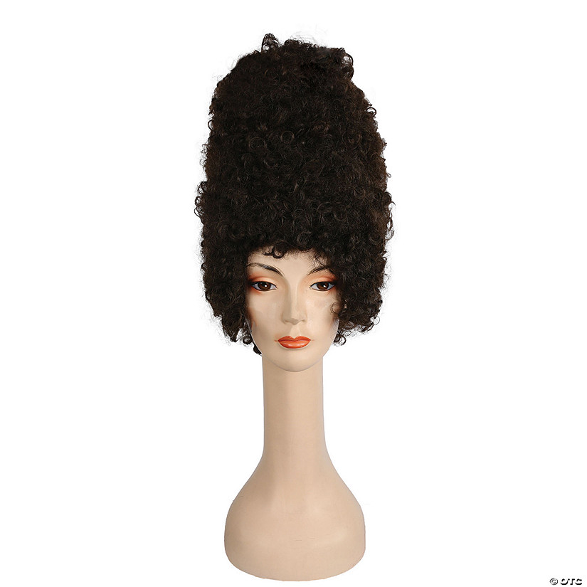 Adults Bargain Curly Beehive Wig - Medium Brown 4 | Halloween Express