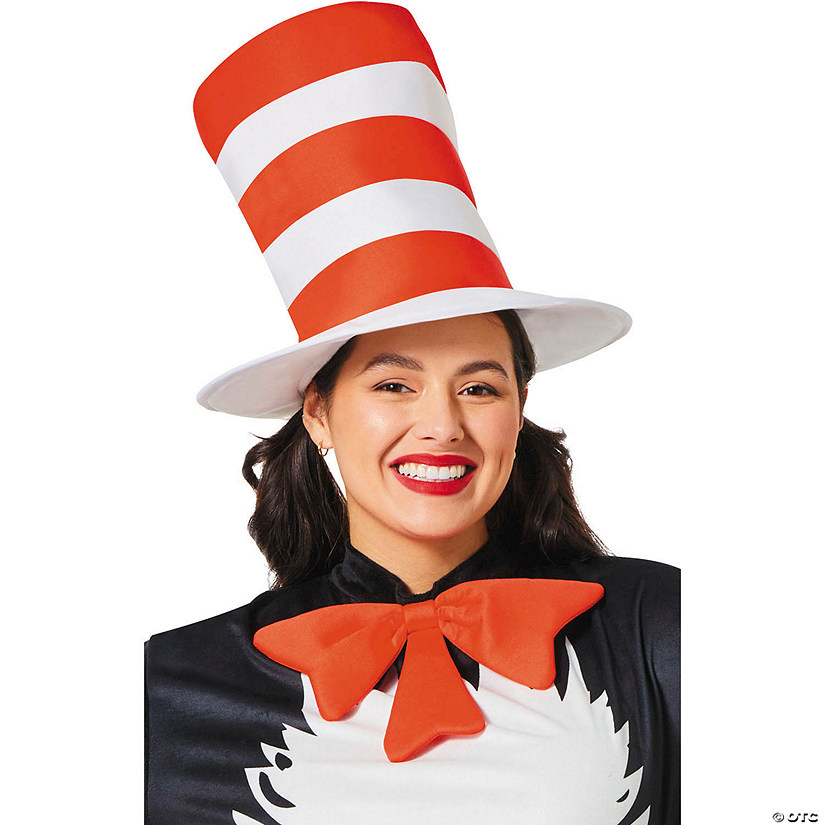 Adults Dr. Seuss™ The Cat in the Hat™ Bow Tie & Hat Costume Accessory ...