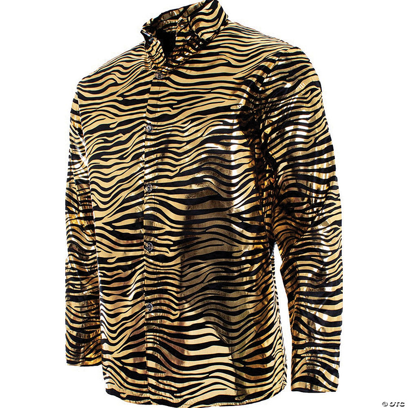 Adults Gold Tiger Shirt | Halloween Express