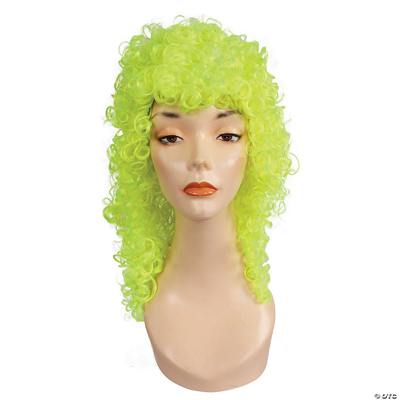 Adult's Green Wet Look Clown Wig | Halloween Express