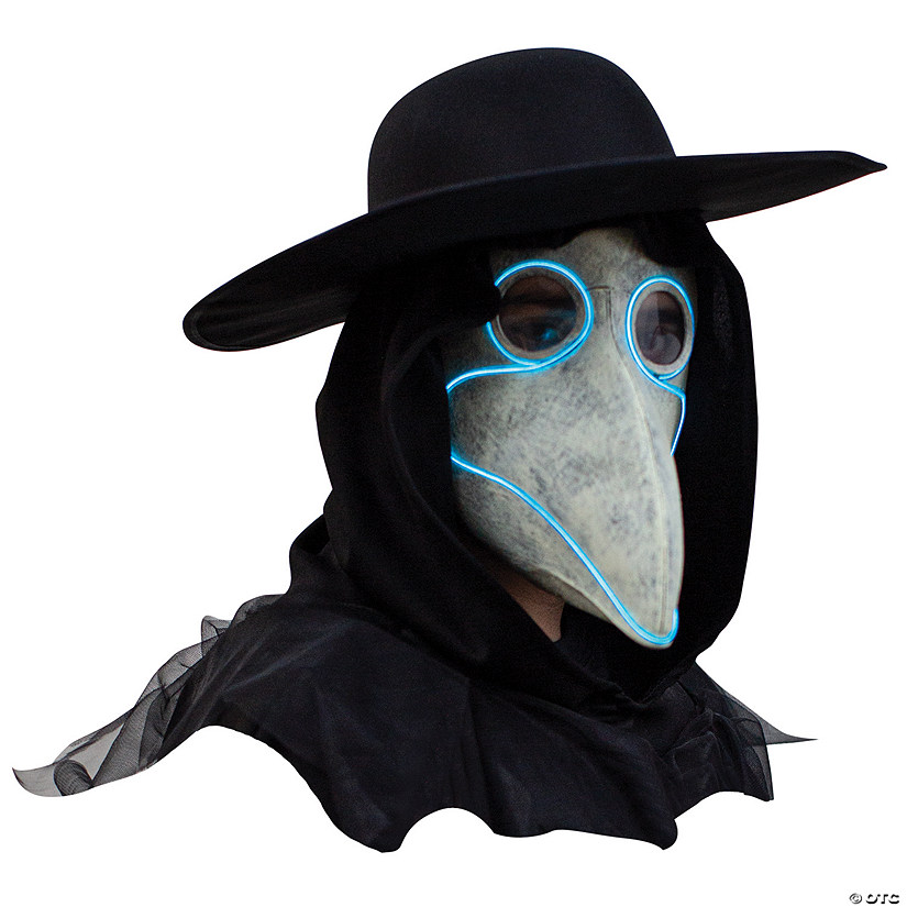 Adults Light-Up Plague Doctor Mask | Halloween Express