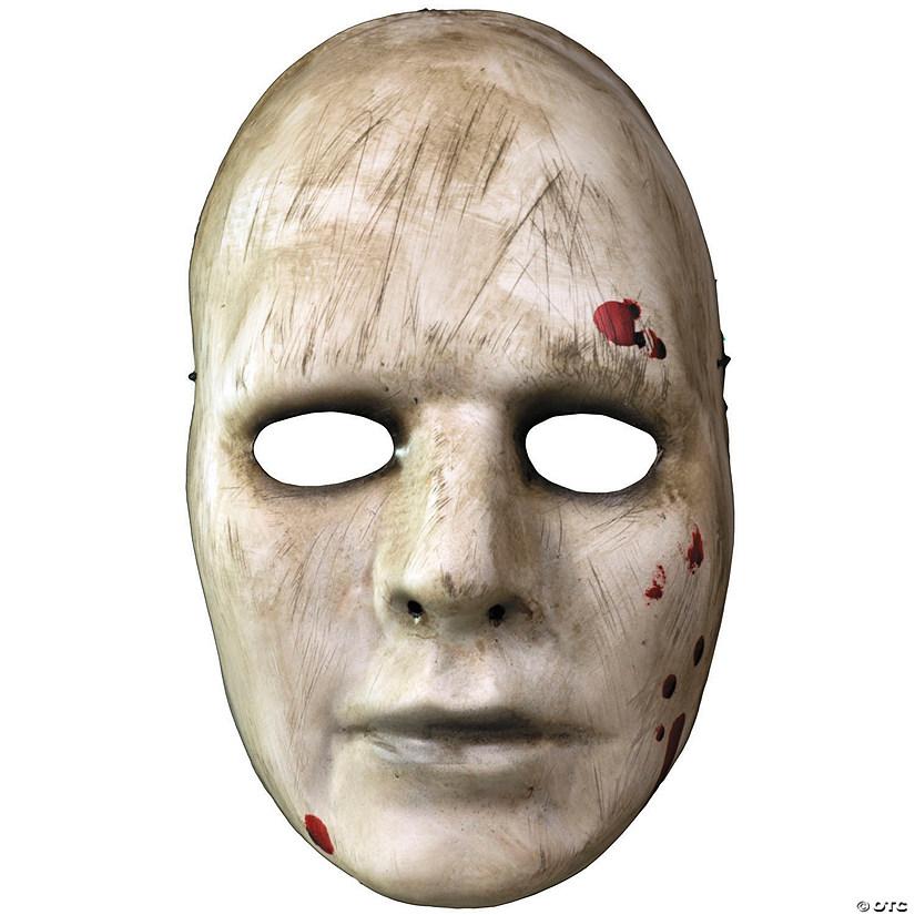 Adults Maniac Vacuform Plastic Mask - One Size