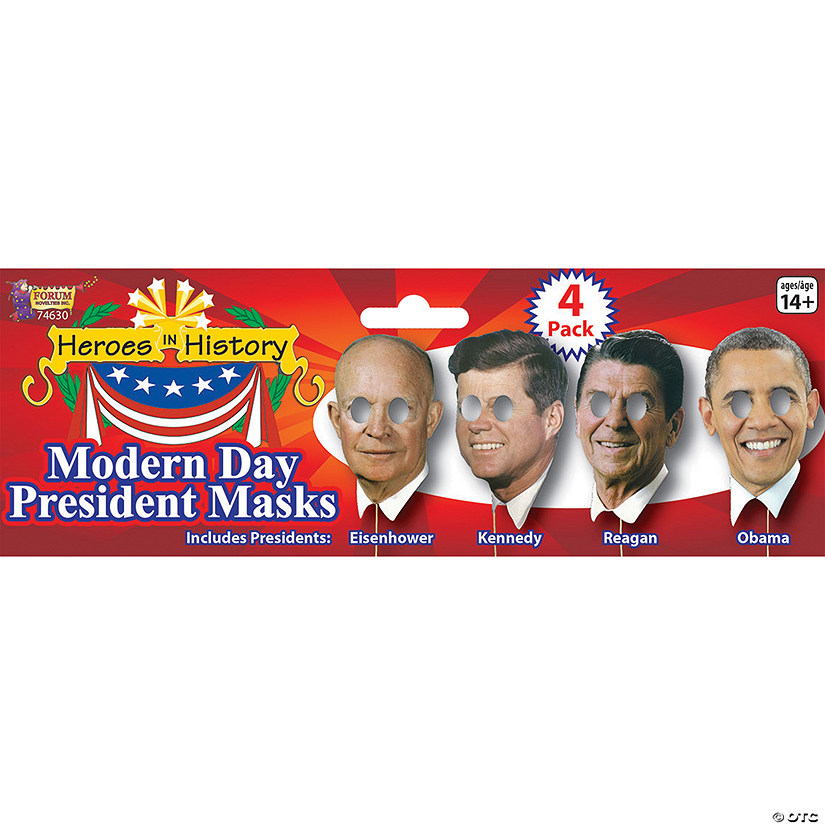 Adult's President Face on a Stick Masks | Halloween Express