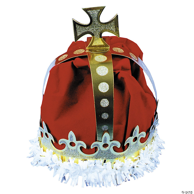 Adults Red Regal Royalty King's Paper Crown | Halloween Express