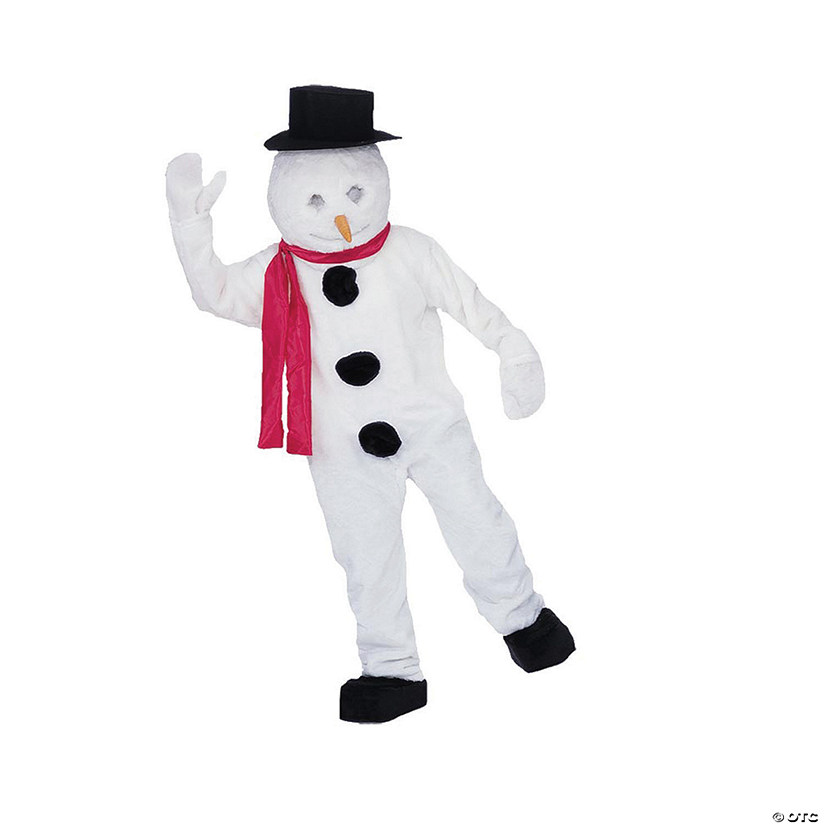 Adults Snowman Mascot Costume | Halloween Express