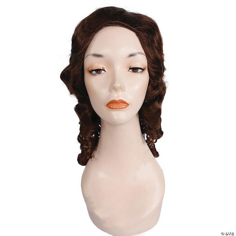 Adults Southern Belle with Ringlets Wig - Medium Brown Red 30 | Halloween Express