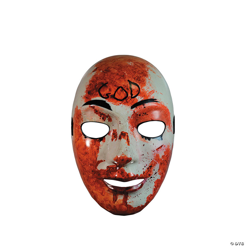 Adults The Purge™ Bloody God Plastic Mask - One Size | Halloween Express