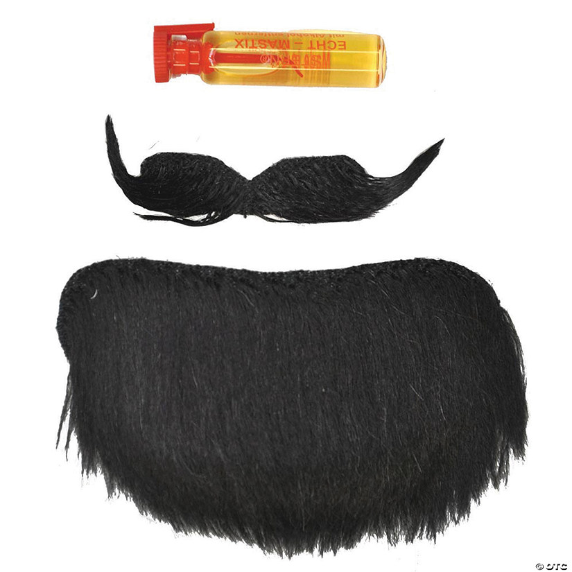 Amigo Black Mustache & Goatee Set | Halloween Express