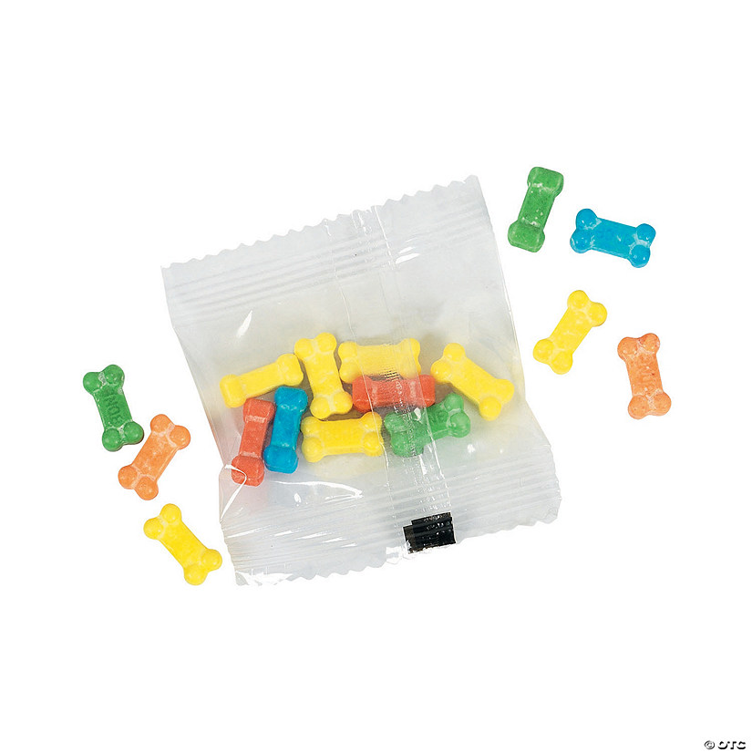 Bone-Shaped Hard Candy Fun Packs - 59 Pc. | Halloween Express