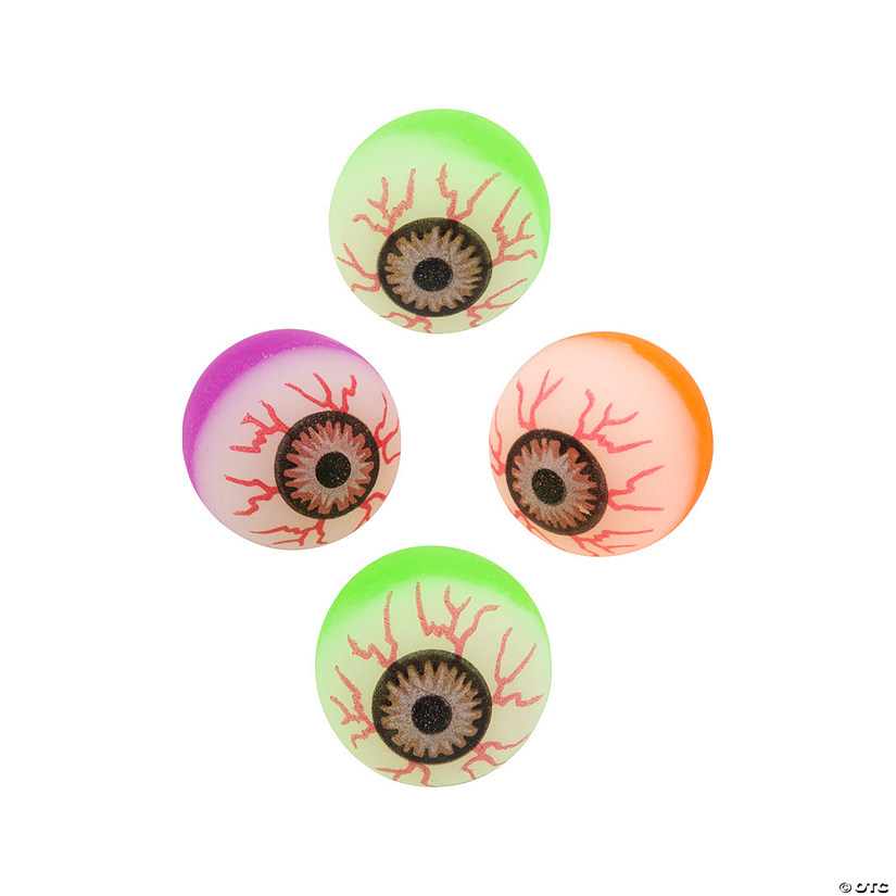 Eyeball Bouncy Balls - 12 Pc.