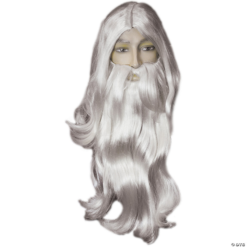 Father Time Wig And Beard Set | Halloween Express