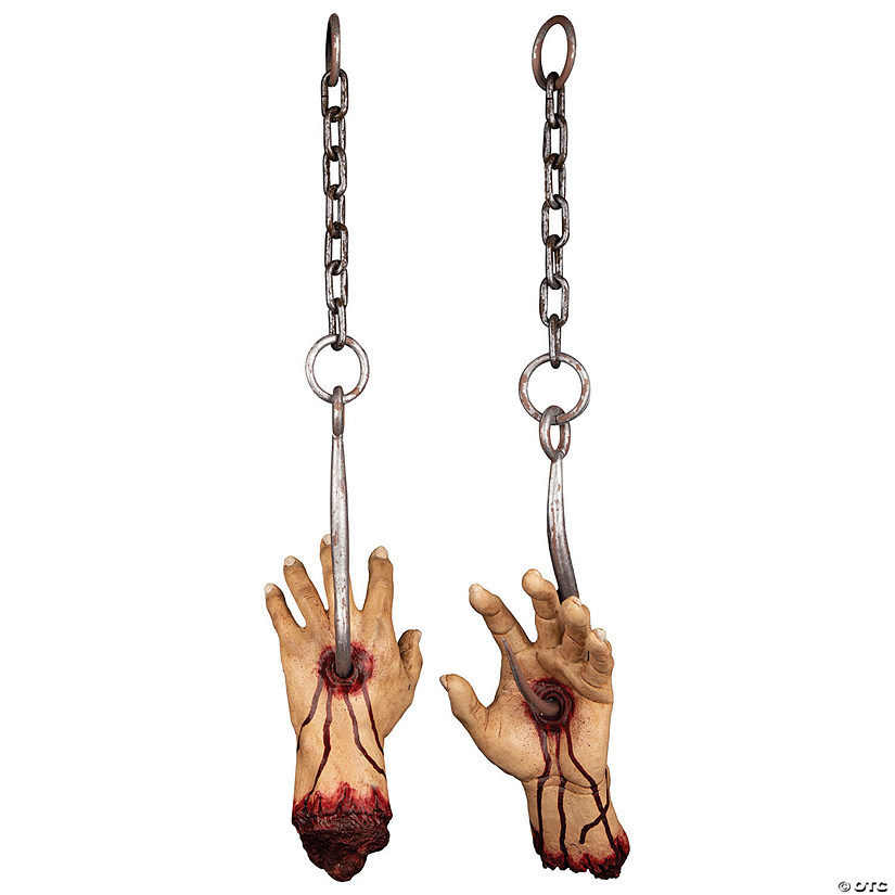 Ghoulish Productions Hanging Severed Hands Halloween Decoration ...