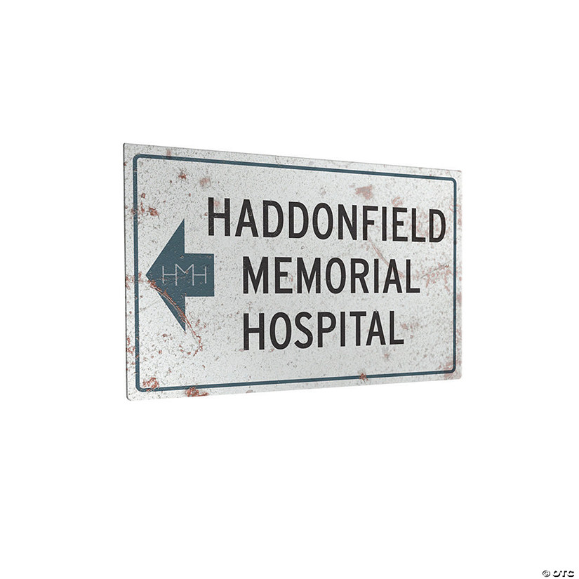 Halloween II™ Haddonfield Memorial Hospital Metal Sign Halloween ...