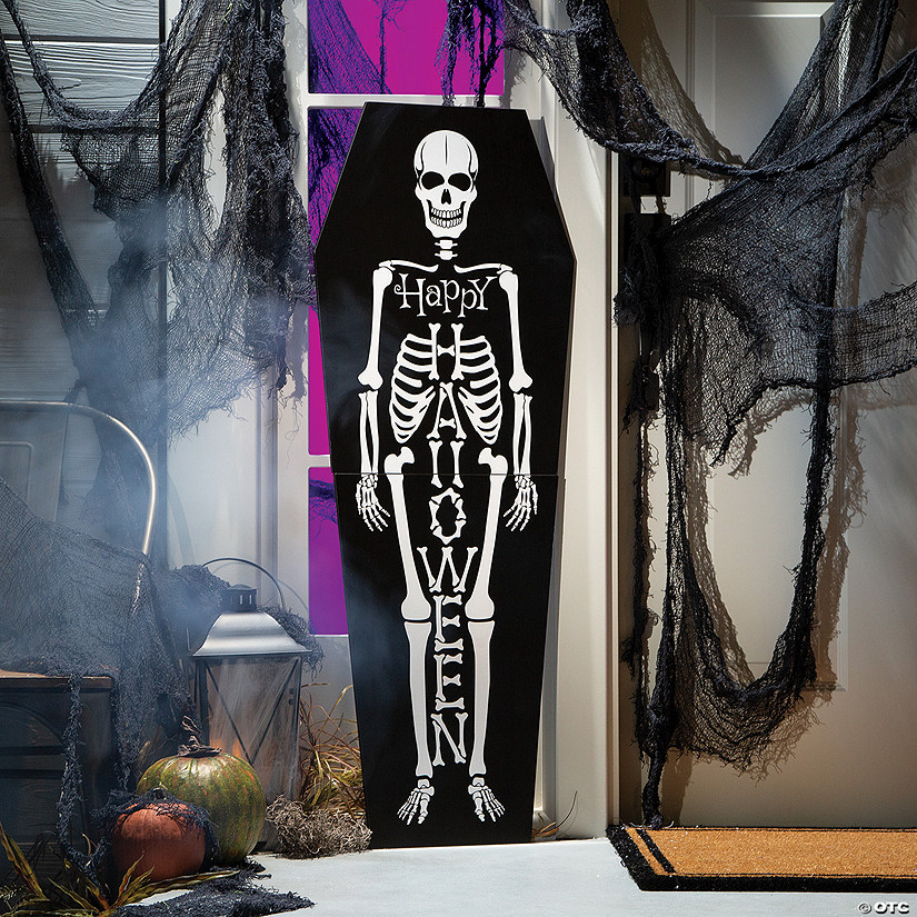 Halloween Skeleton Porch Sign | Halloween Express