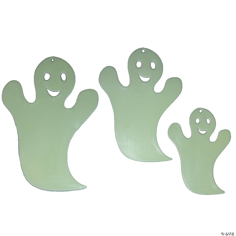Hanging Glow Ghosts Halloween Decoration 3 pack | Halloween Express