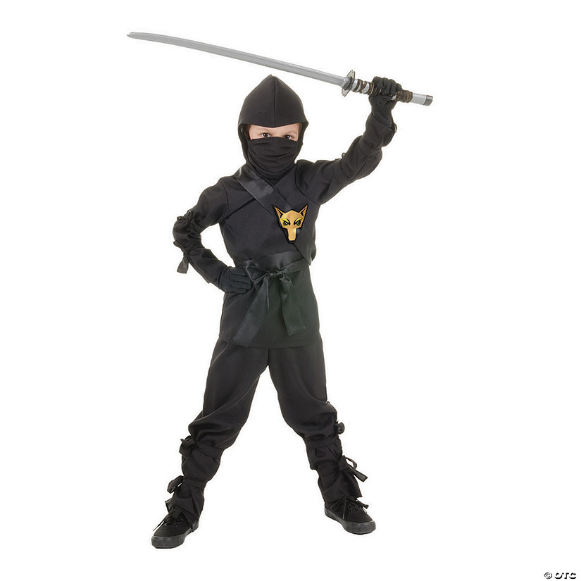 Kids Black Ninja Costume Costume - Small | Halloween Express