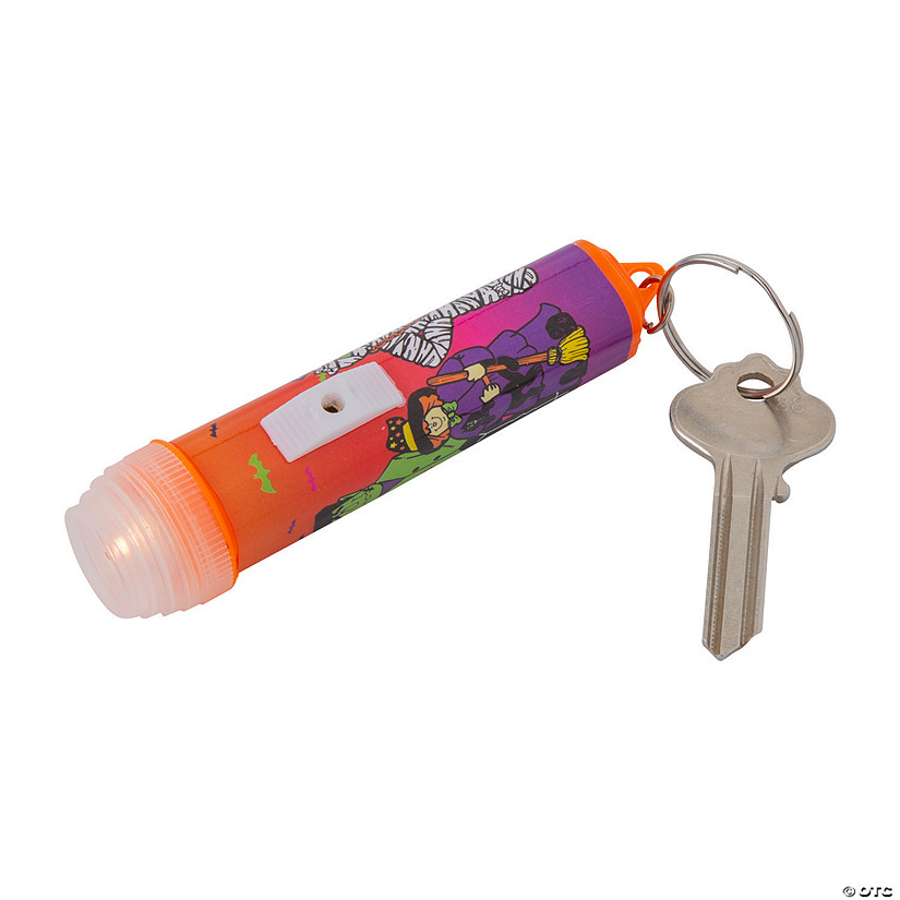 Mini Halloween Flashlight Keychains - 12 Pc. | Halloween Express