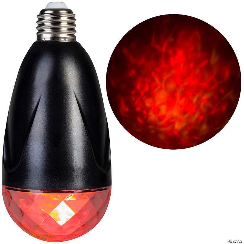 Red Fire And Ice Projection Light Bulb
