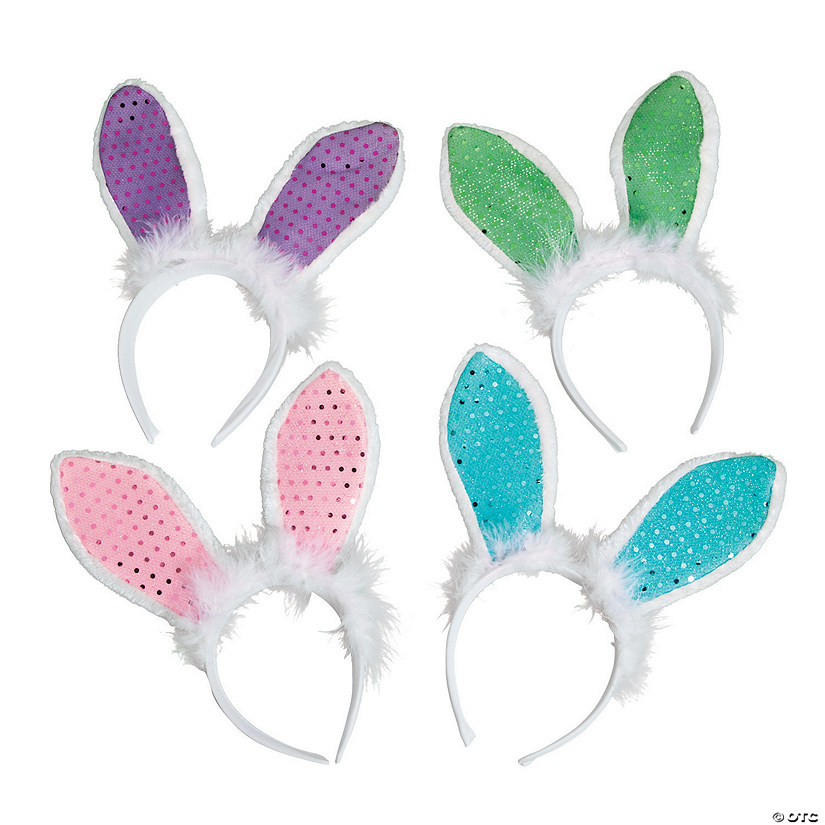 Sequin Easter Bunny Ears Headbands