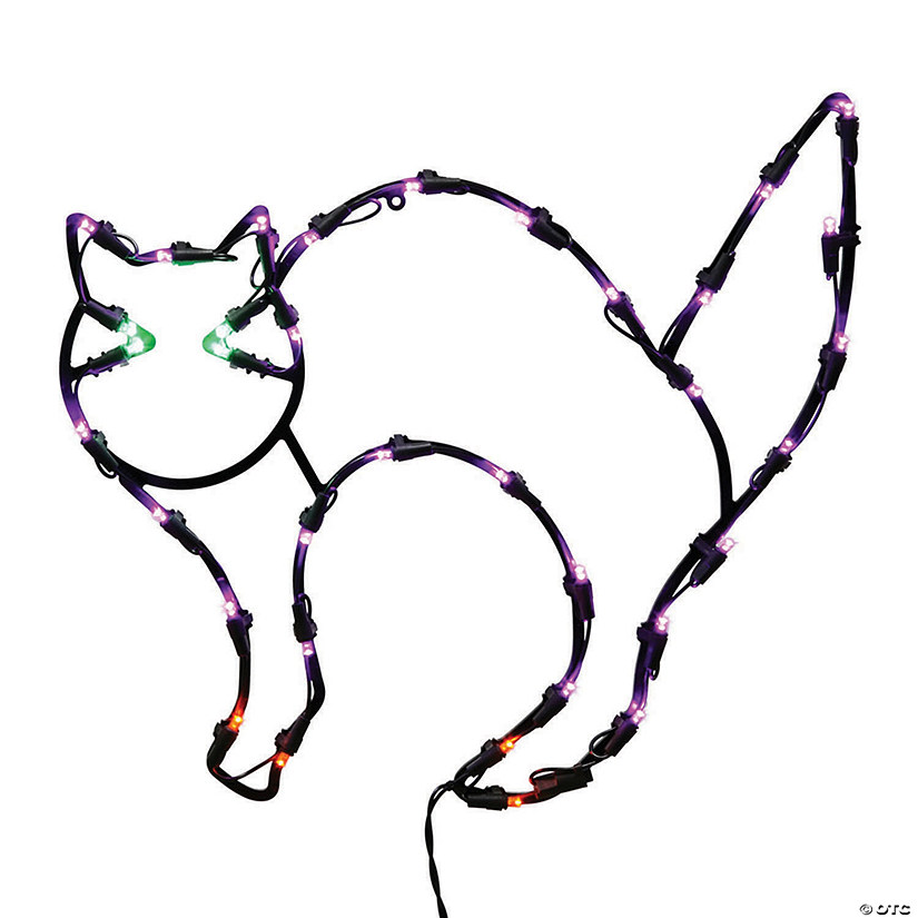 Vickerman 16" Cat Wire Silhouette with LED Lights Halloween Lighted ...