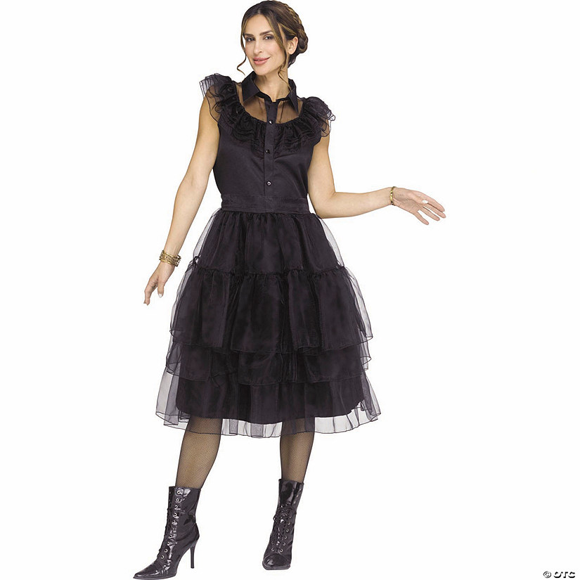 Women’s Black Polyester Gothic Beauty Dress Costume | Halloween Express
