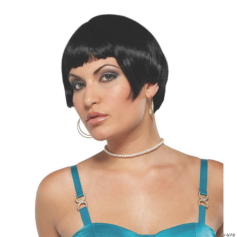 Women's Black Flapper Wig | Halloween Express