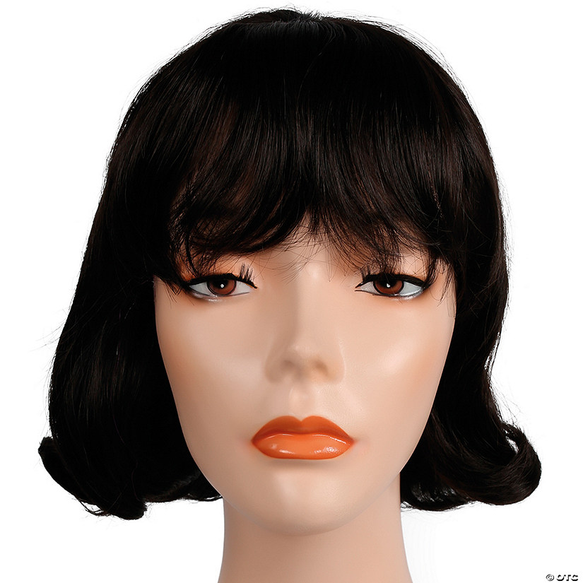 Women's Brown 60s Short Lucy Flip Wig | Halloween Express