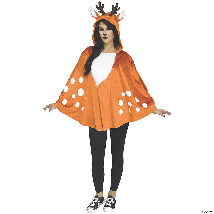 Women's Poncho Character Costume - Faun | Halloween Express