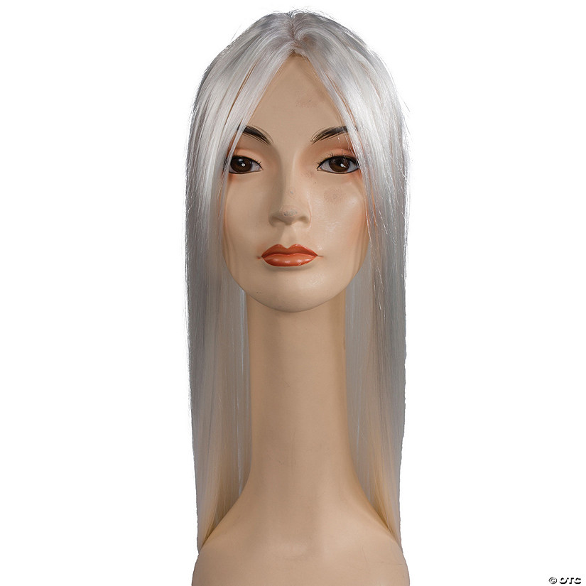 Women's Straight Long Wig B304A White 60 | Halloween Express