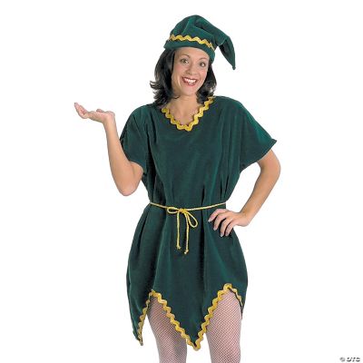 Velvet Elf Tunic - Adult | Halloween Express