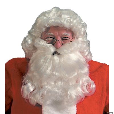 Curly Santa Wig & Beard Set | Halloween Express
