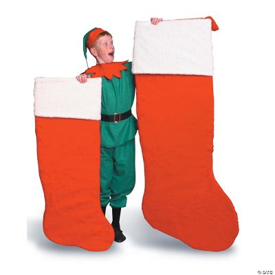 Giant Plush Santa Stocking | Halloween Express