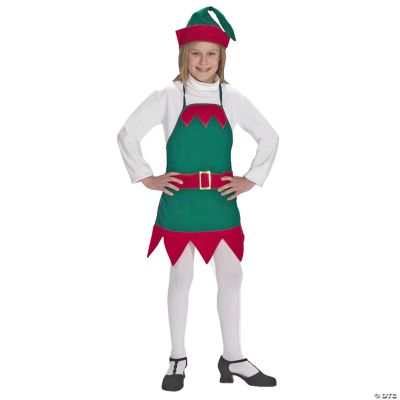Child’s Elf Holiday Apron & Hat | Halloween Express