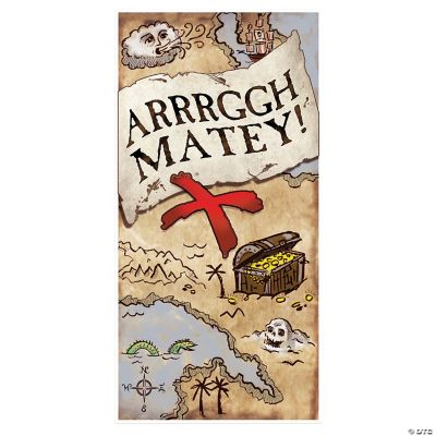 Treasure Map Door Cover | Halloween Express