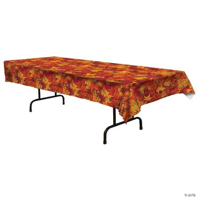 Fall Leaf Table Cover | Halloween Express