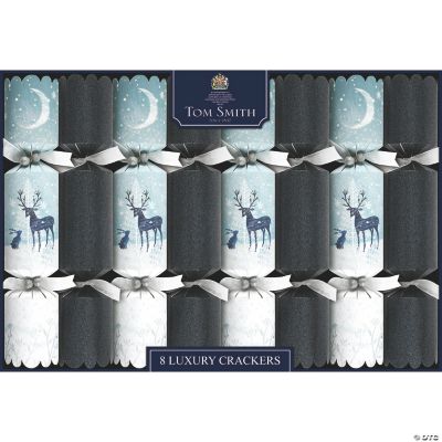 8" Tom Smith Moonlight Luxury Christmas Party Crackers - 8 Pc ...